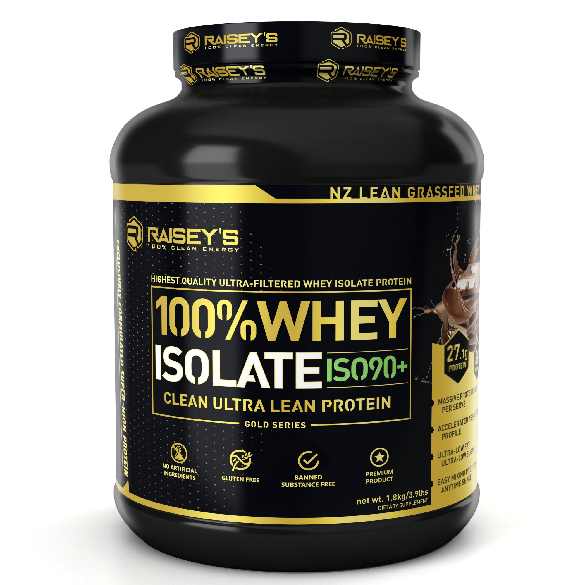 RAISEY'S | ISO90+ Isolate Protein 1.8kg – Supplements Direct®